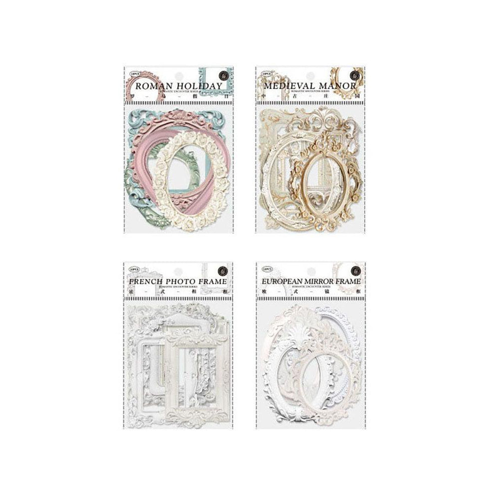 Momo hollow relief retro frame collage, French photo frame, European ...