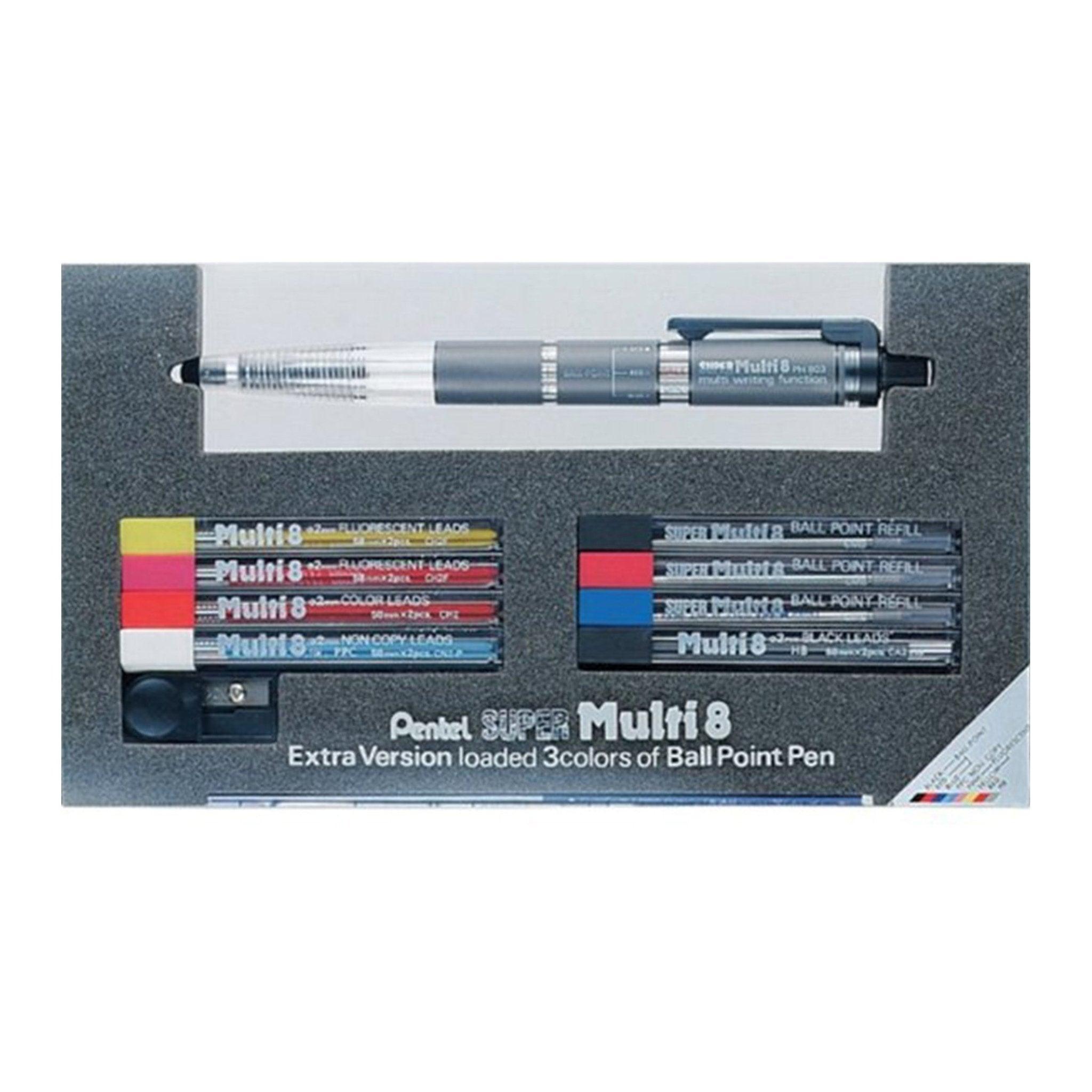 Pentel Super Multi 8 PH803ST 0.7MM 8-color Pen Set – CHL-STORE